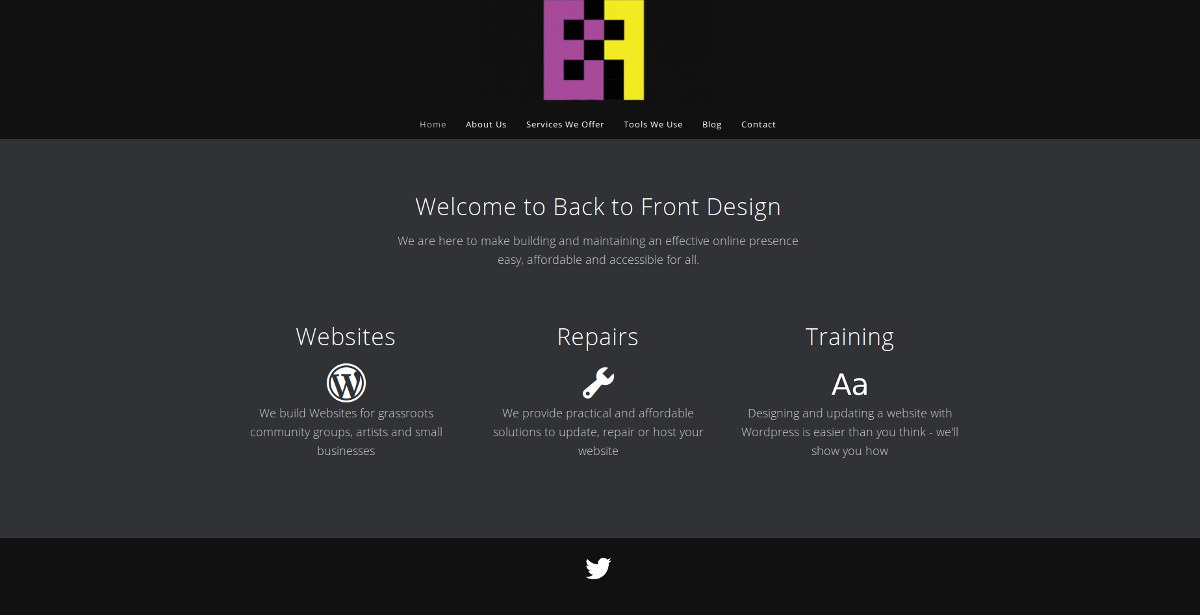 Back to Front Design